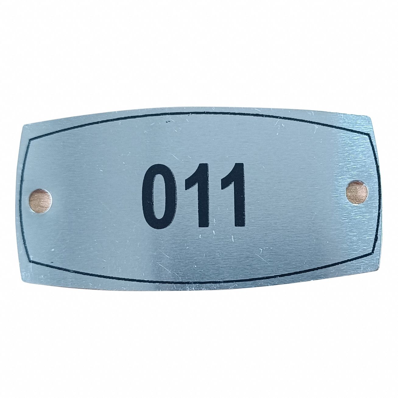 2 1/4 in x 1 in, 1 Plates, Locker Number Plate - 804UN0|804UN0 - Grainger