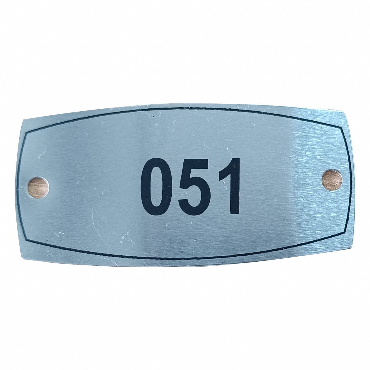 2 1/4 in x 1 in, 1 Plates, Locker Number Plate - 804UN2|804UN2 - Grainger