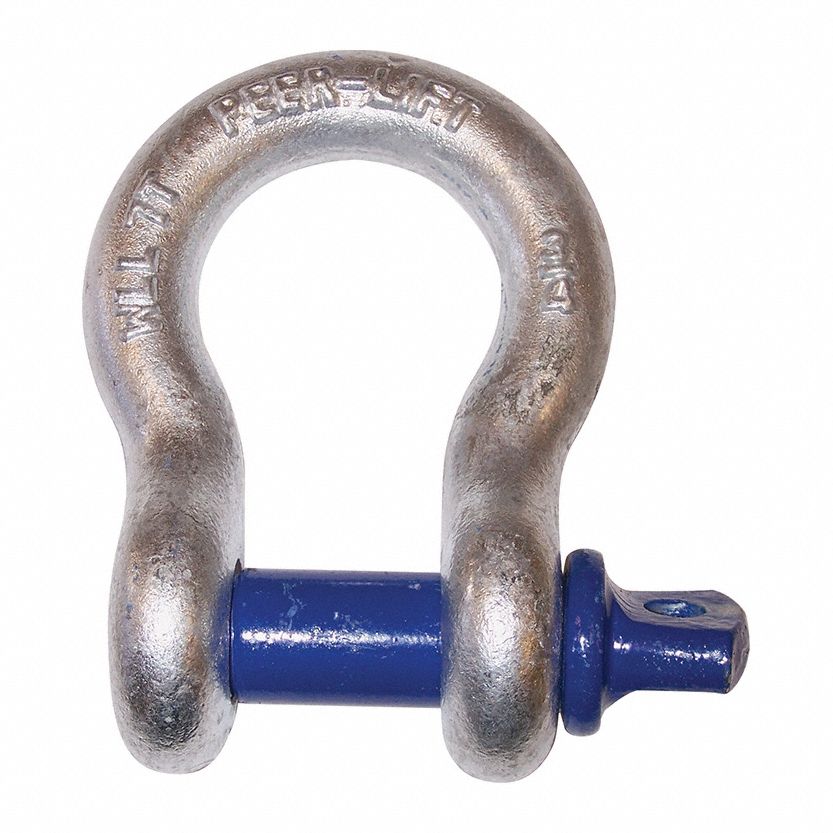 PEER-LIFT, Anchor Shackle, 1,500 lb Working Load Limit, Anchor Shackle ...