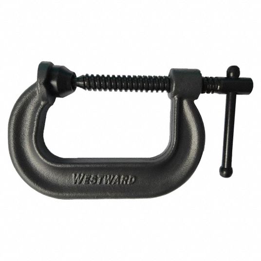 WESTWARD, Heavy Duty, V-Grooved, C-Clamp - 806ET2|806ET2 - Grainger