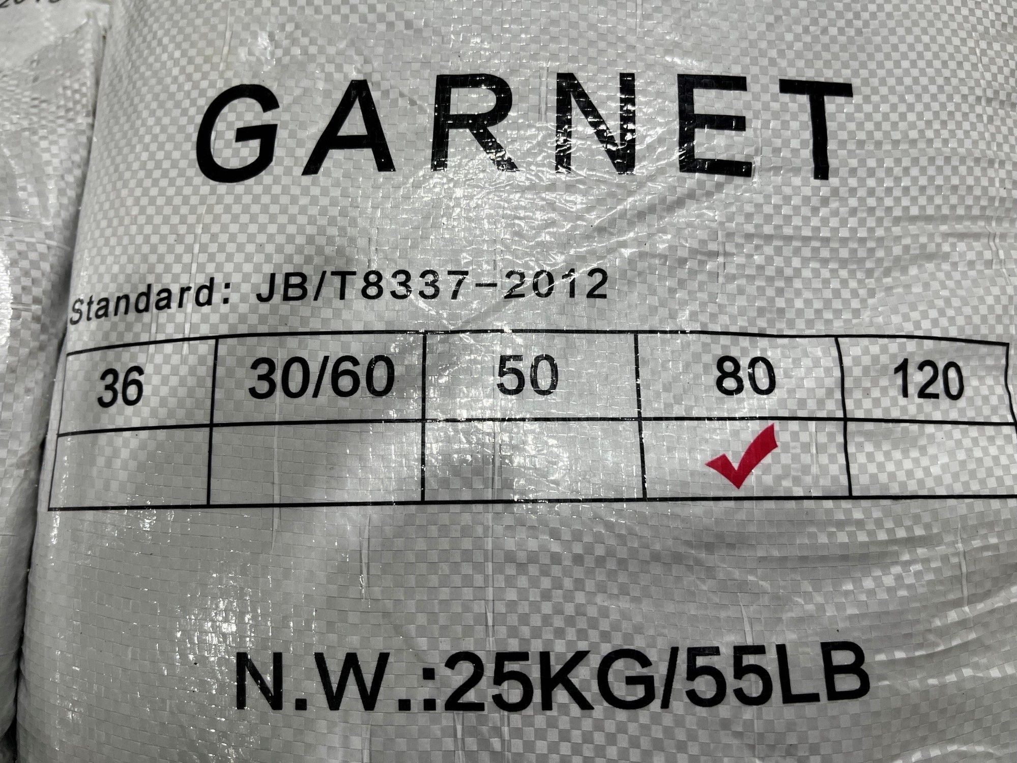 Garnet, 40 to 80 Mesh, Blast Media - 806EZ2|GAR80B552200 - Grainger