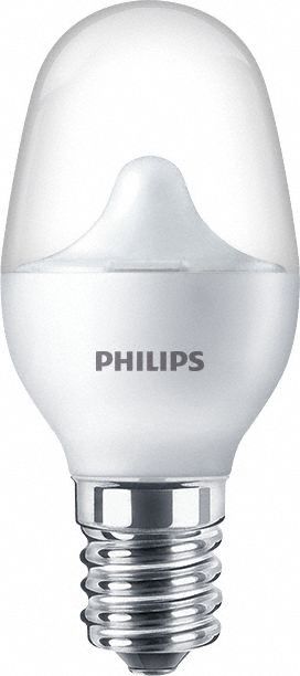 PHILIPS, Candelabra Screw (E12), LED, Compact LED Bulb - 806G20|0.5C7 ...
