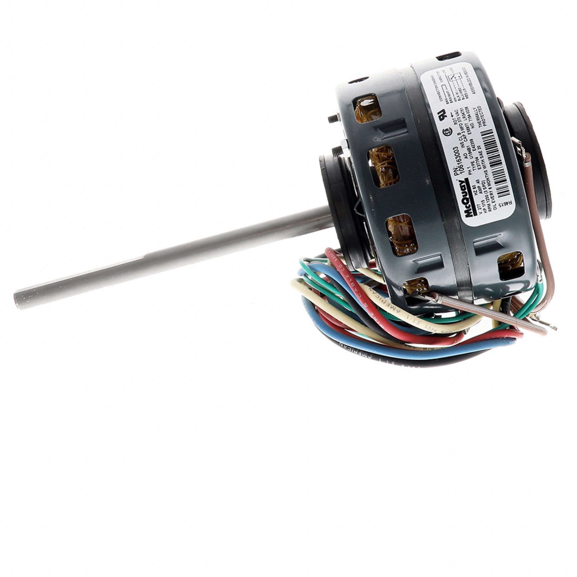 Motor, 1/15HP, 277V, 1250RPM - Grainger