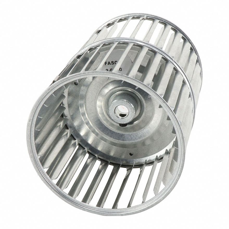 Blower Wheel, 1/2 in, 5-1/4 X 6-7/8, CW - Grainger