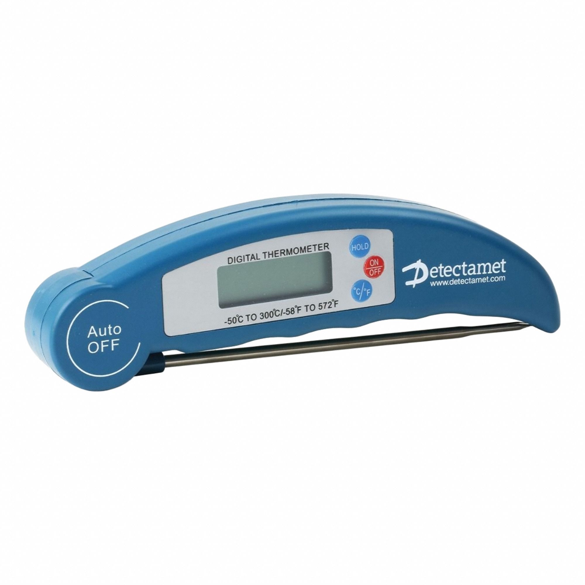 DETECTAMET INC, Temp Test, Digital, Metal Detectable Thermometer Blue ...