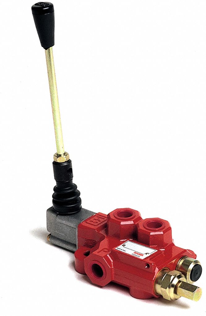 BUCHER HYDRAULICS, Four-Way / Three Positions, Closed Center, Lever ...