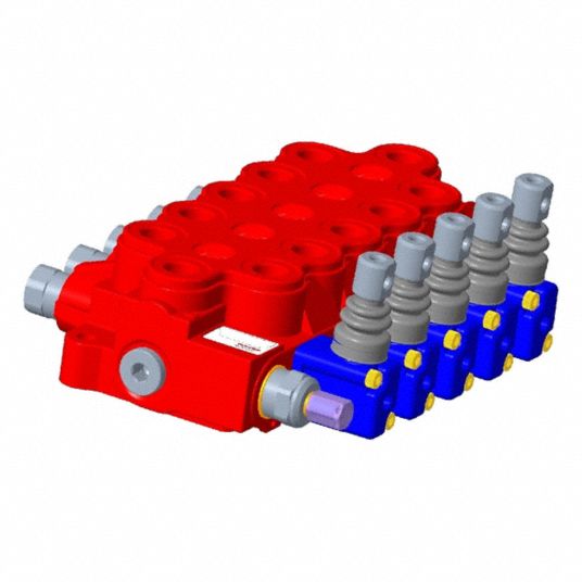 BUCHER HYDRAULICS, Four-Way / Three Positions, Tandem Center, Lever ...