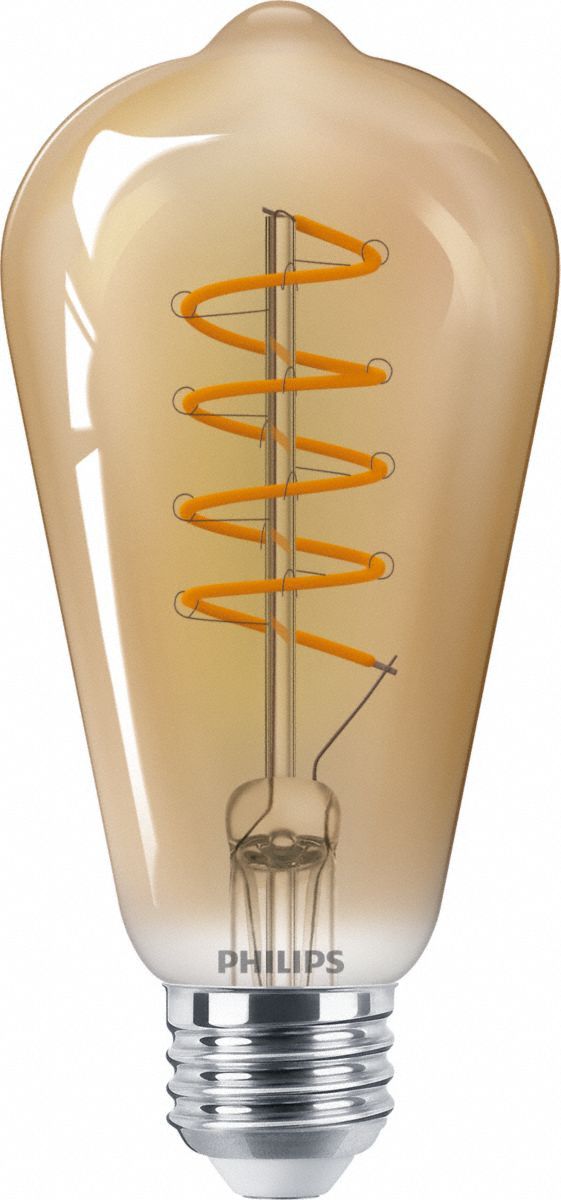 PHILIPS, Medium Screw (E26), LED, Compact LED Bulb - 806TU1|6.5ST19/VIN ...