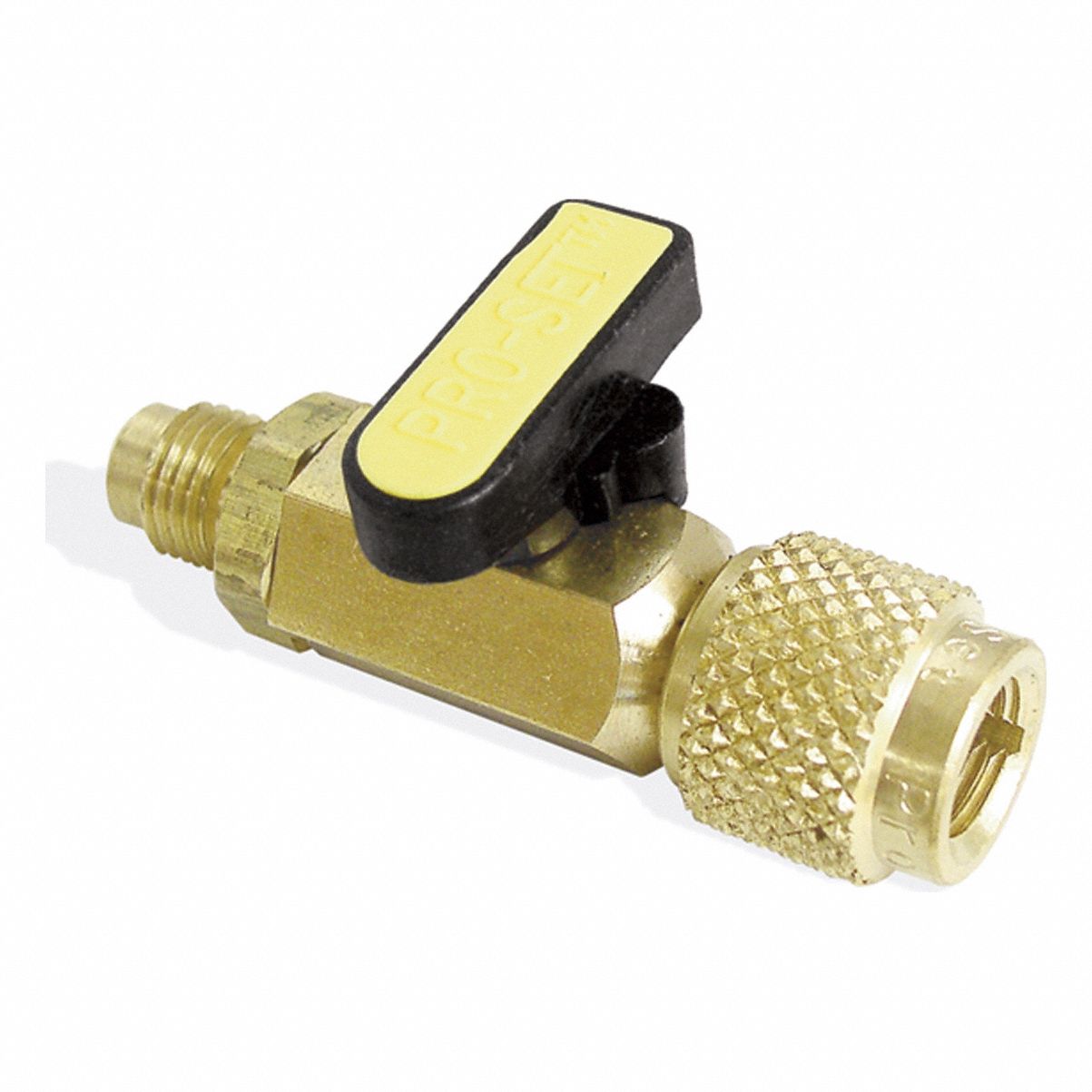 PRO-SET, Input 1/4 in Female SAE, Output 1/4 in Male SAE, Ball Valve ...