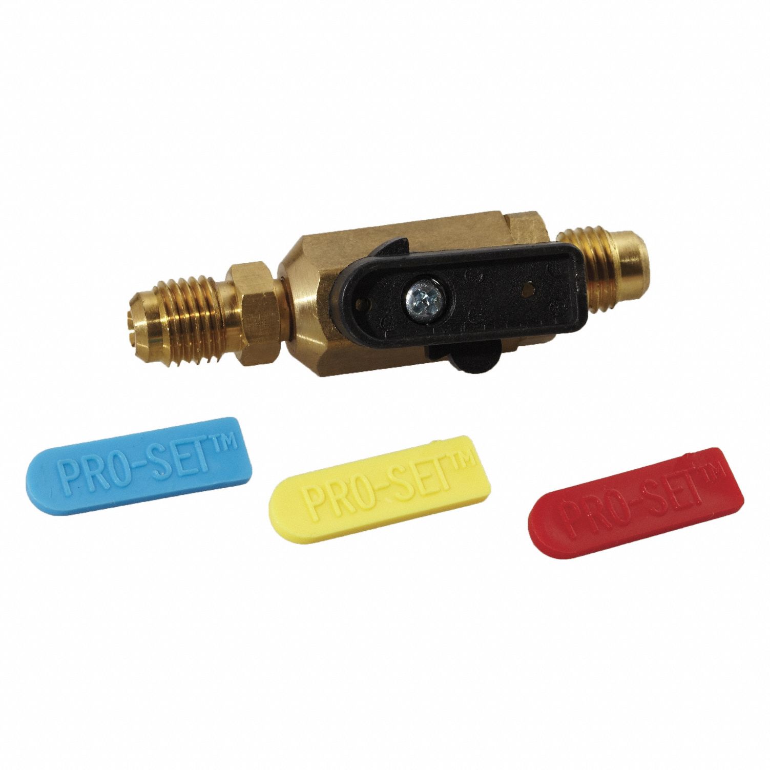 PRO-SET, Input 1/4 in Female SAE, Output 1/4 in Male SAE, Ball Valve ...