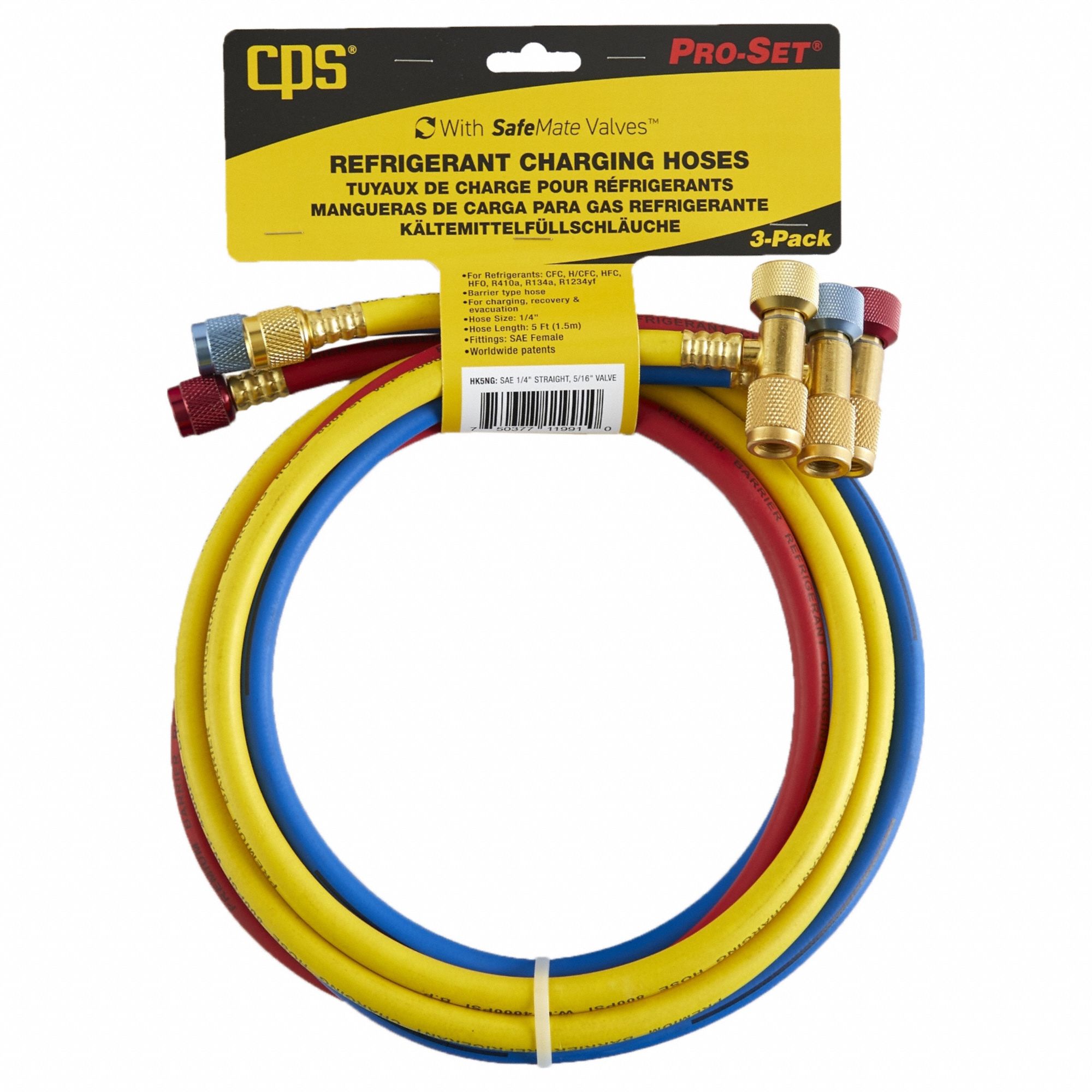 PRO-SET, 5 ft Lg, 0° Angle, Hose Set - 807N66|HP5NG - Grainger