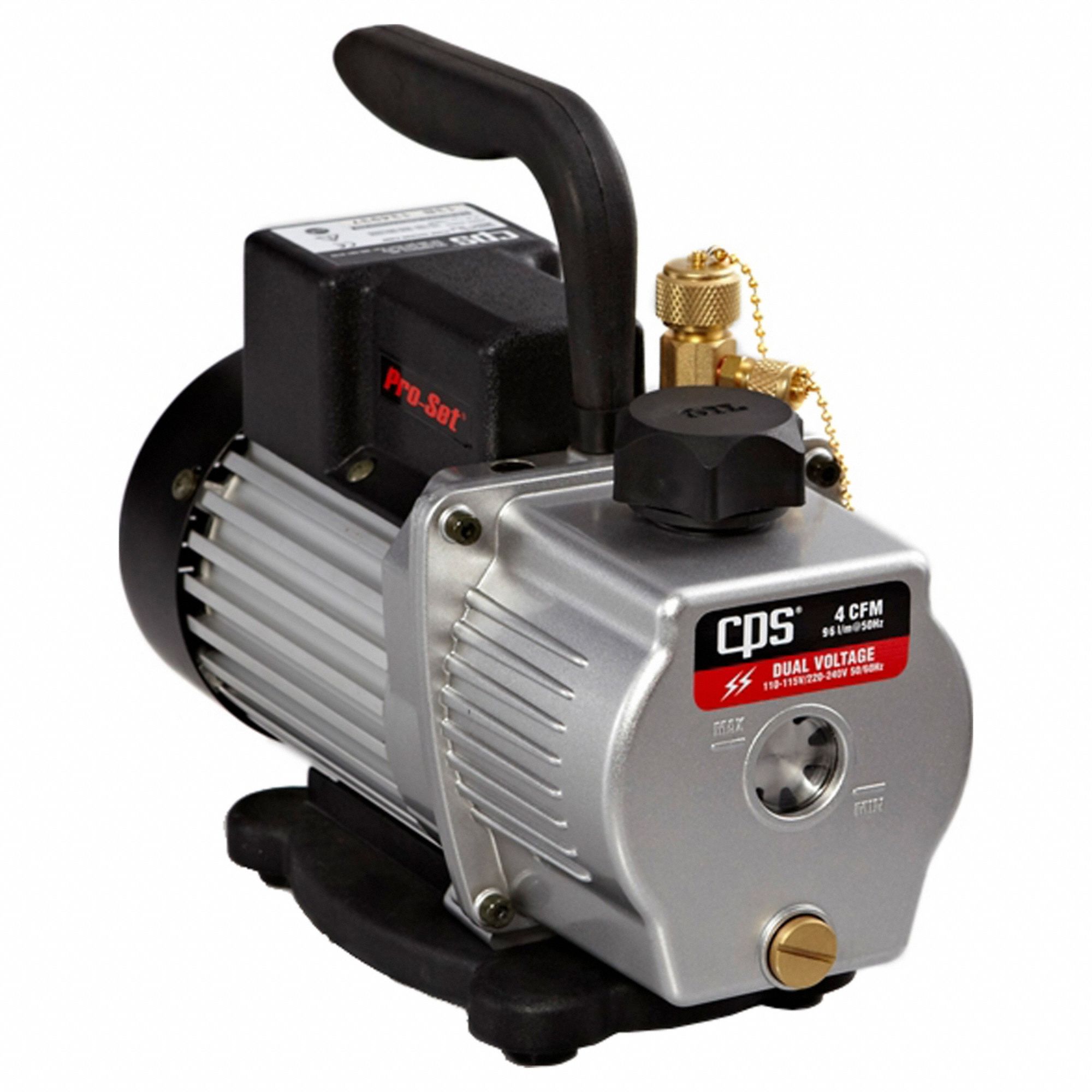 PRO-SET, 4 cfm, 50 micron Ultimate Vacuum, Vacuum Pump - 807N88|VP4S ...