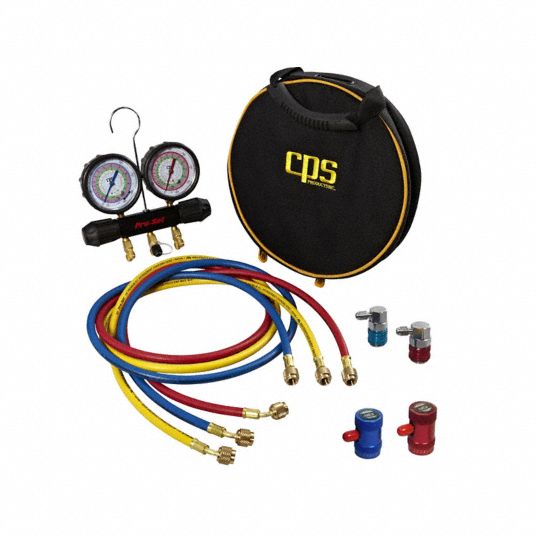 PRO-SET, Automotive A/C, Aluminum, Manifold Gauge Set - 807N95|MTHFO134 ...