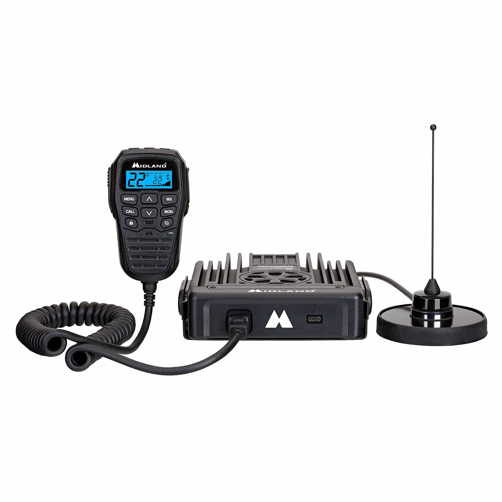 MIDLAND, GMRS, Analog, Vehicle-Mounted Two-Way Radio - 807T35|MXT575 ...