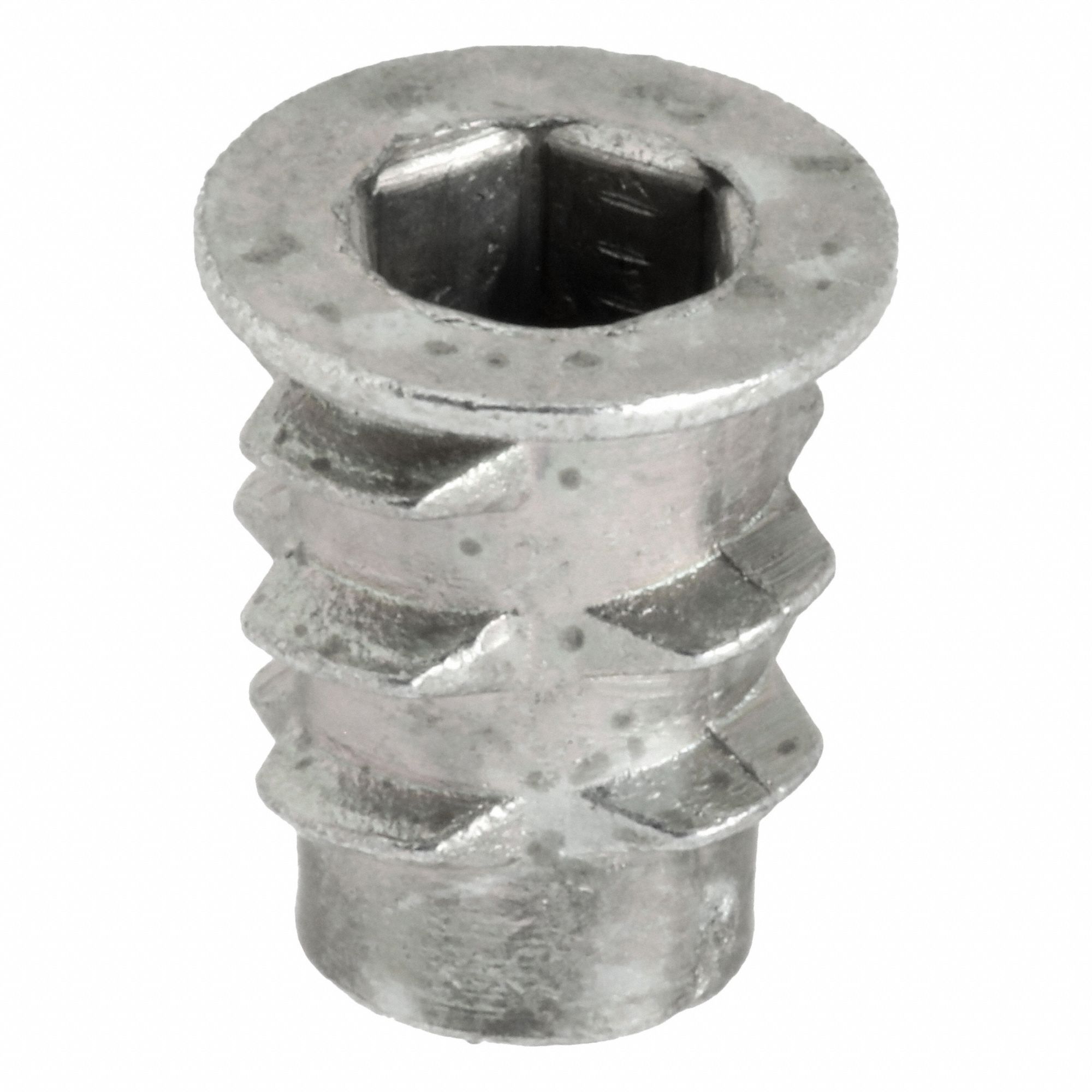 M4-0.70 Int Thrd Sz, 10 mm Overall Lg, Hex Drive Threaded Insert ...