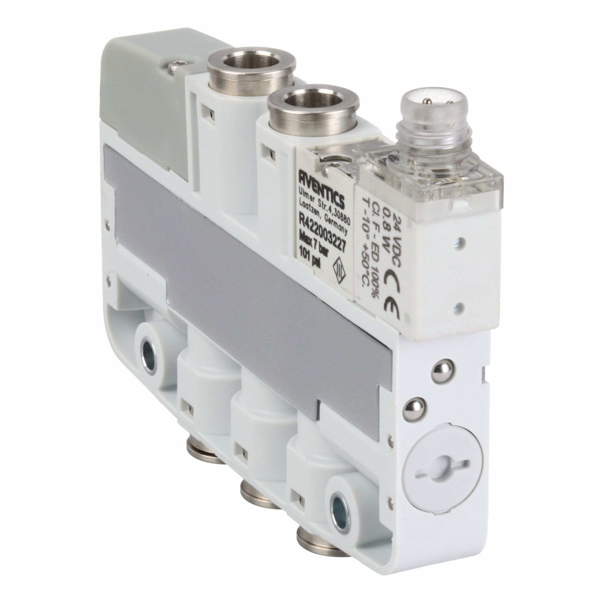 AVENTICS, Five-Way / Two-Position, Female 6 mm Push-On, Solenoid Air ...