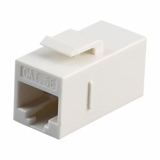 TRIPLETT, Inline Coupler RJ45, Solid, CAT5 COUPLER, WHITE - 808FR7|CAT5 ...