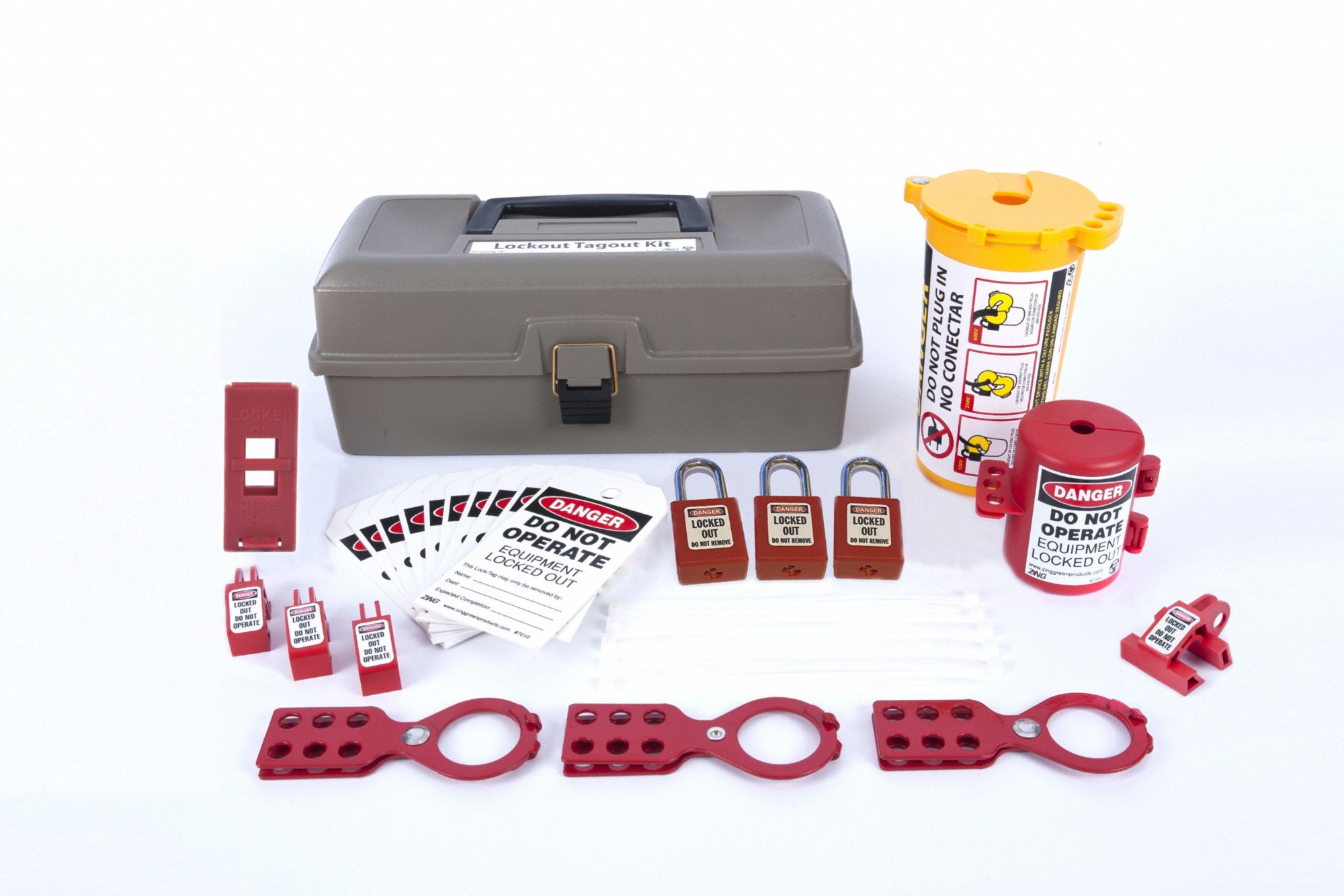 ZING, Keyed Different Padlocks, Lockout Tagout Kit - 808G23|7156-USA ...