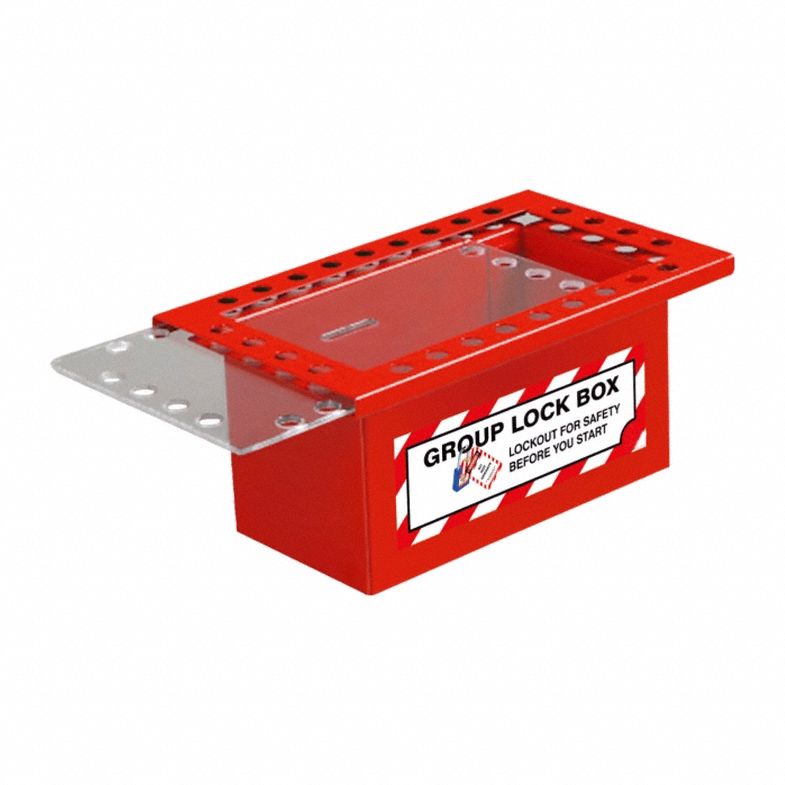 ZING, Steel, Red, Group Lockout Box - 808G29|7630 - Grainger