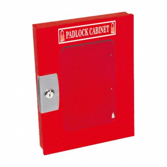 ZING, Padlock Station, No Padlocks, Lockout Padlock Cabinet - 808G31 ...