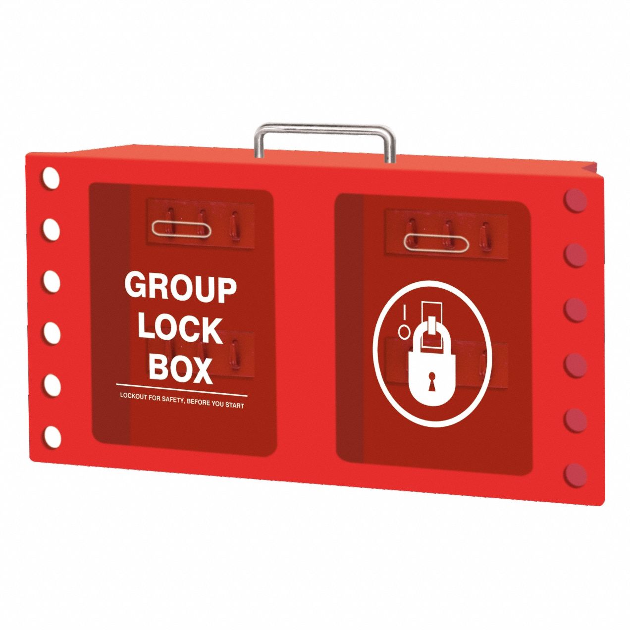 ZING, Steel, Red, Group Lockout Box - 808G35|7388 - Grainger