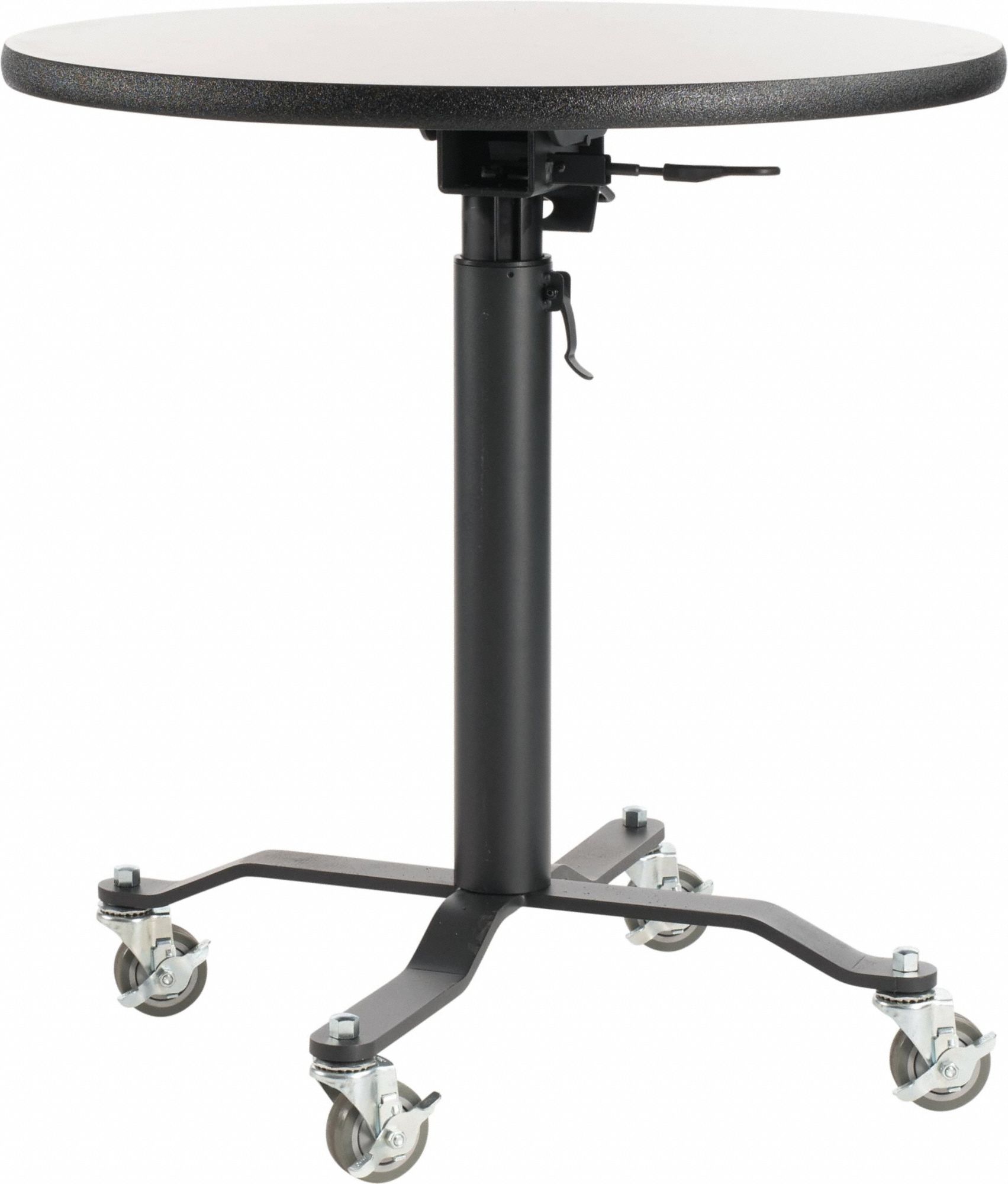 NATIONAL PUBLIC SEATING, Vinyl, Gray Nebula, Cafe/Breakroom Table ...