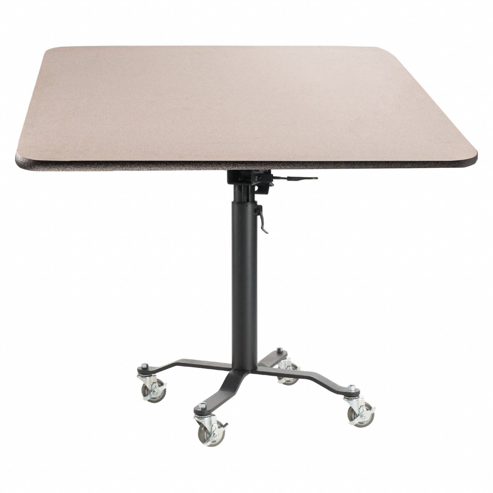NATIONAL PUBLIC SEATING, Laminate, Gray Nebula, Cafe/Breakroom Table ...