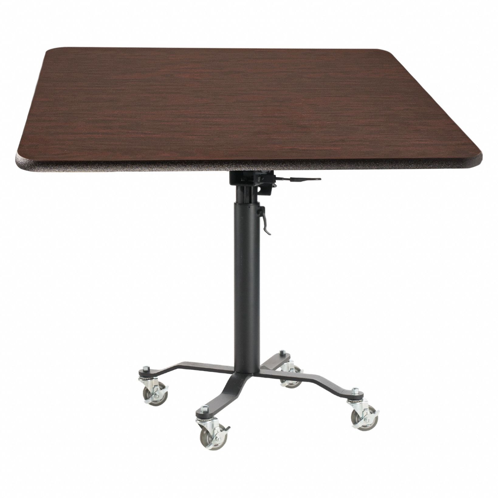 NATIONAL PUBLIC SEATING, Laminate, Mahogany, Cafe/Breakroom Table ...