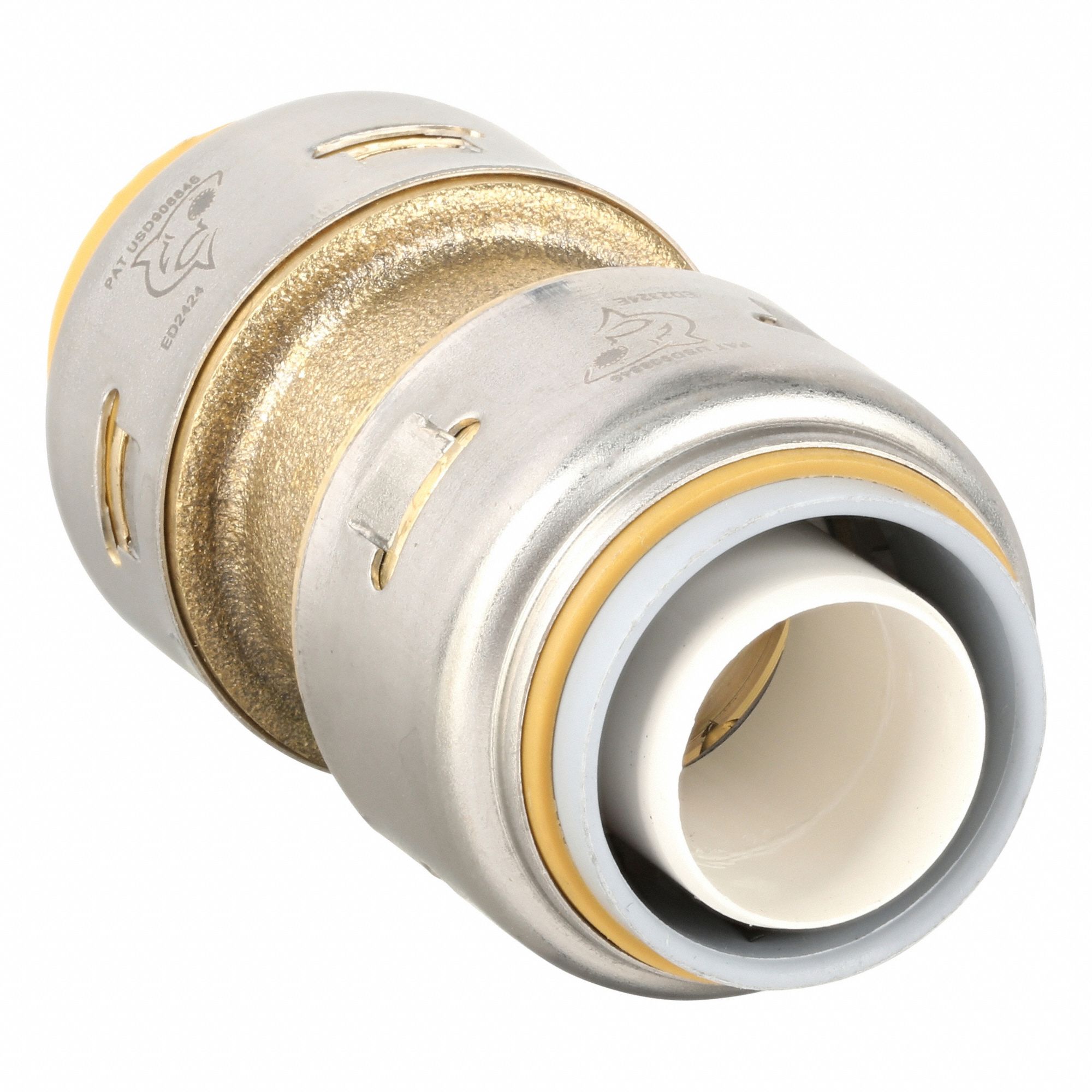 SHARKBITE MAX, Straight, 3/4 in OD x 7/8 in OD Size, Push-Fit Adapter ...