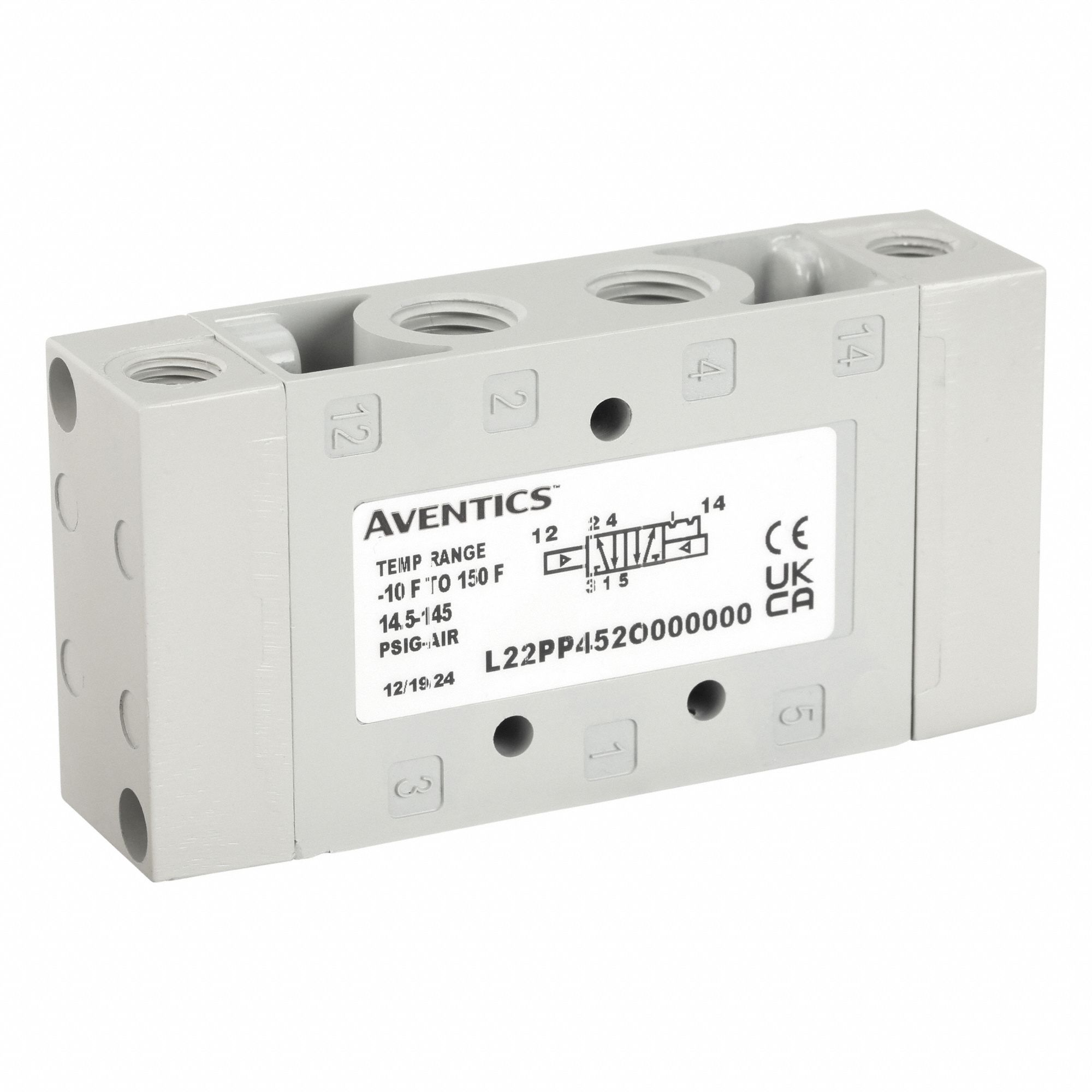 AVENTICS, Series L2, Remote Pilot, Pilot Air Control Valve - 809G89 ...