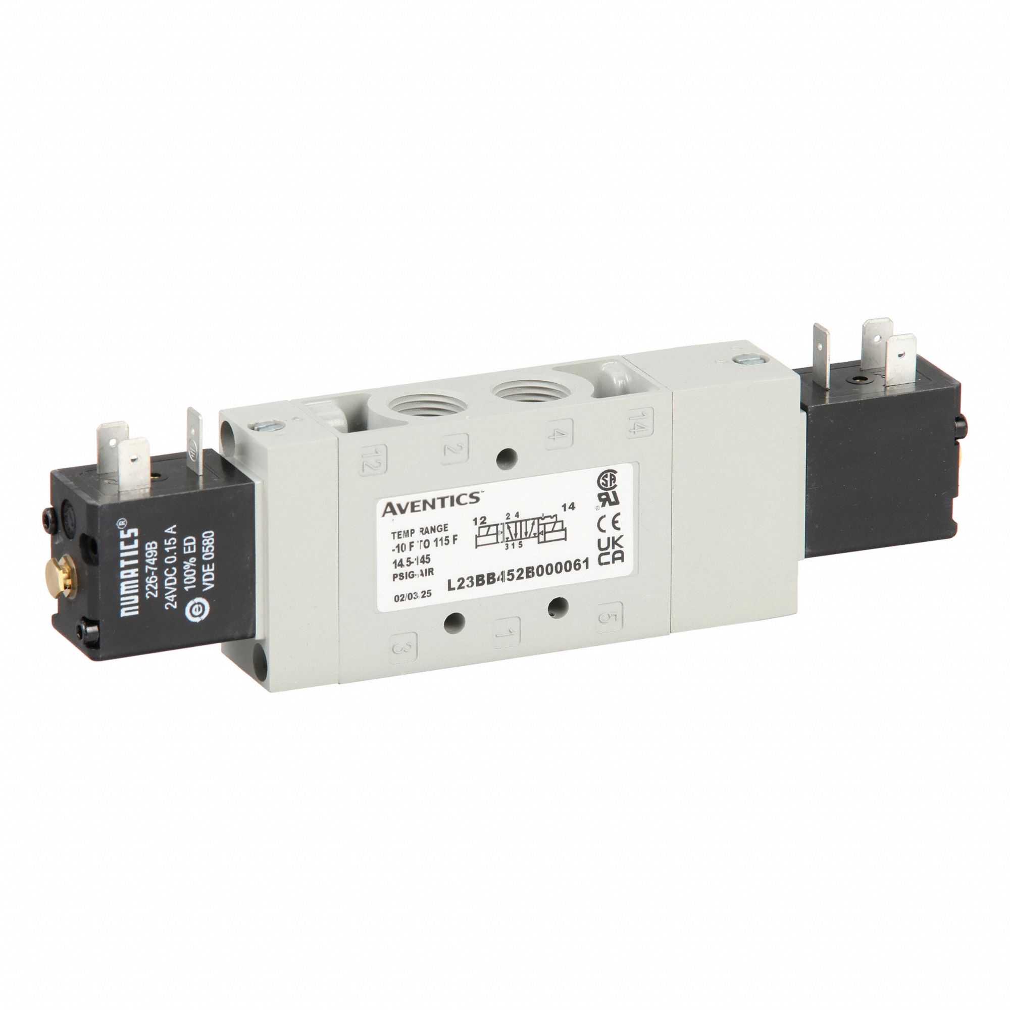 AVENTICS, Series L2, Double Solenoid, Solenoid Air Control Valve - 809G99|L23BB452B000061 - Grainger