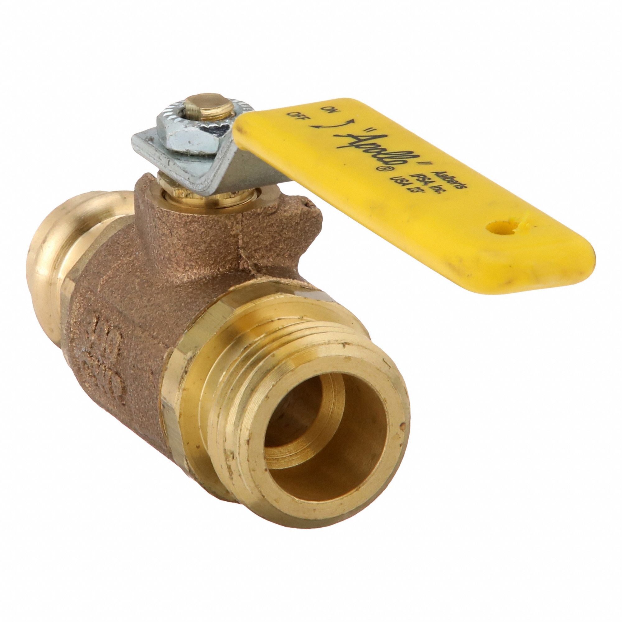 APOLLO, 1/2 in, Bronze, Manual Two-Way Ball Valve - 810A77|77W103HCA - Grainger