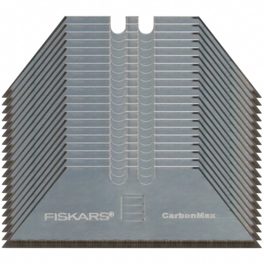 FISKARS, 2 13/32 in Blade Lg, 0.02 in Blade Thick, Utility Blade ...