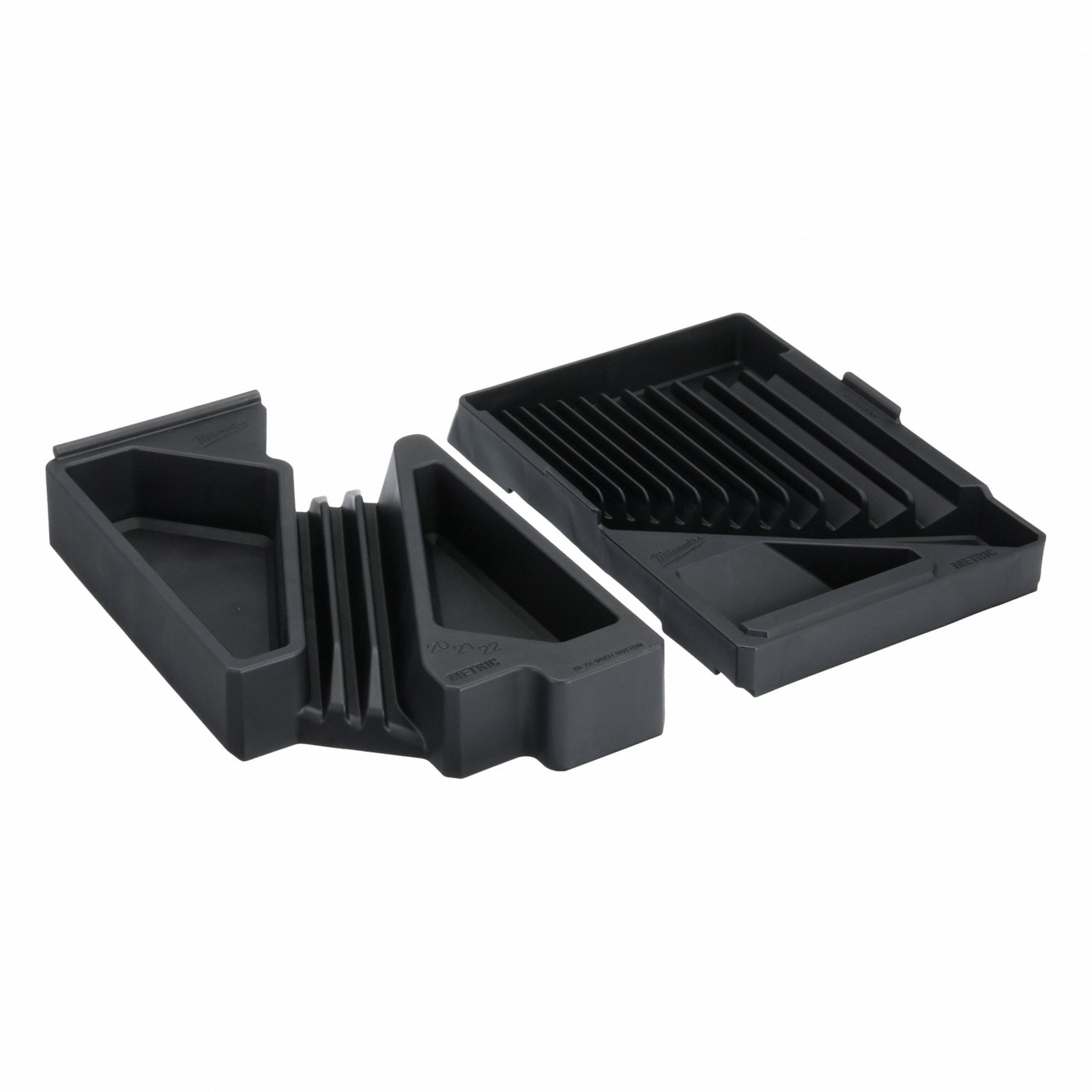 MILWAUKEE PACKOUT, 9 in W x 12 3/8 in D x 3 7/8 in H, Polypropylene ...
