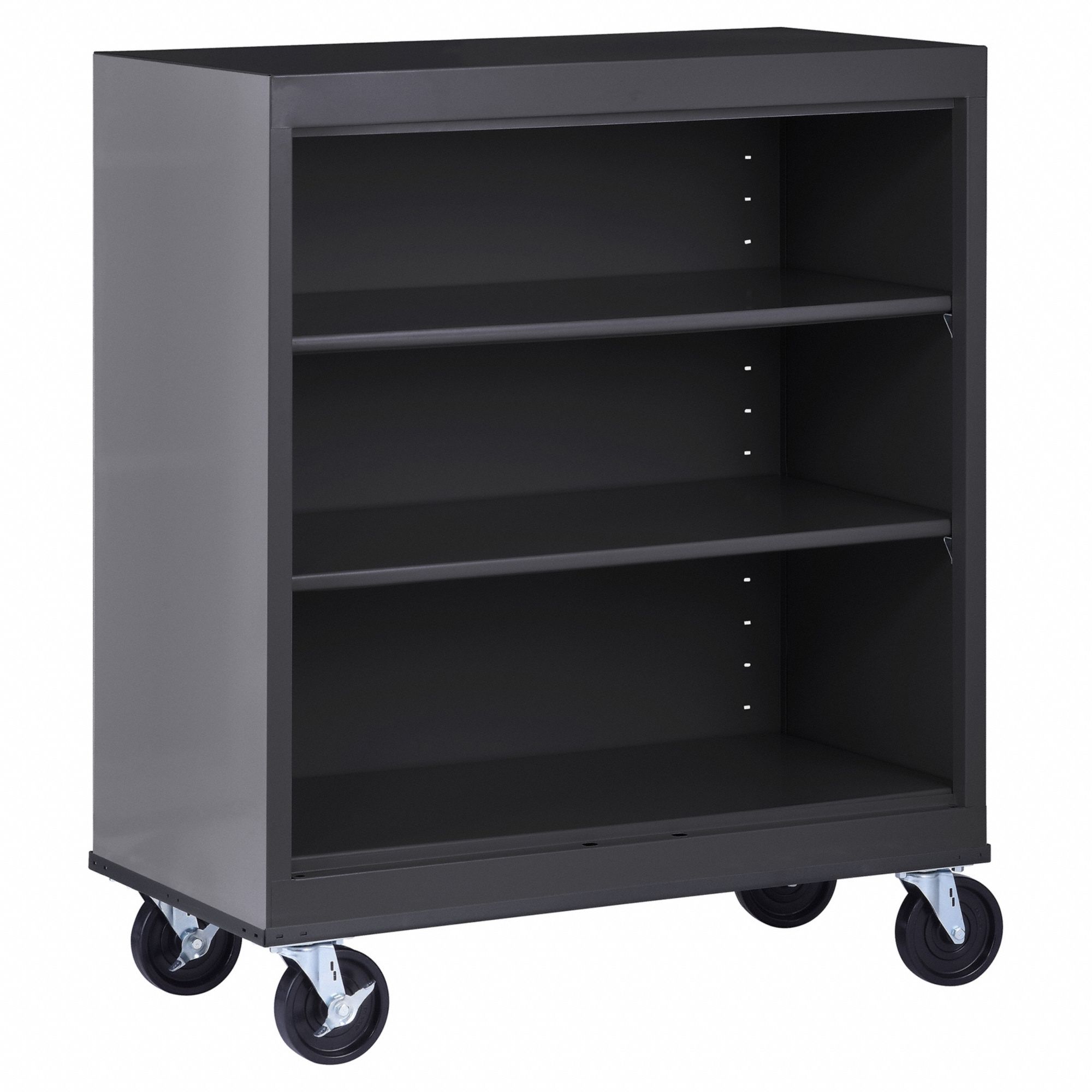 SANDUSKY, Black, Steel, Mobile Bookcase - 811VL1|BM20361836-09 - Grainger