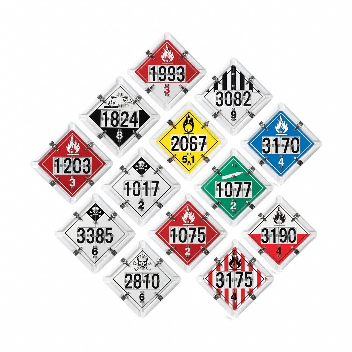 Full Frame Trailer Flip Placard Holder, 13 3/4 in Wd, Vehicle Placard ...