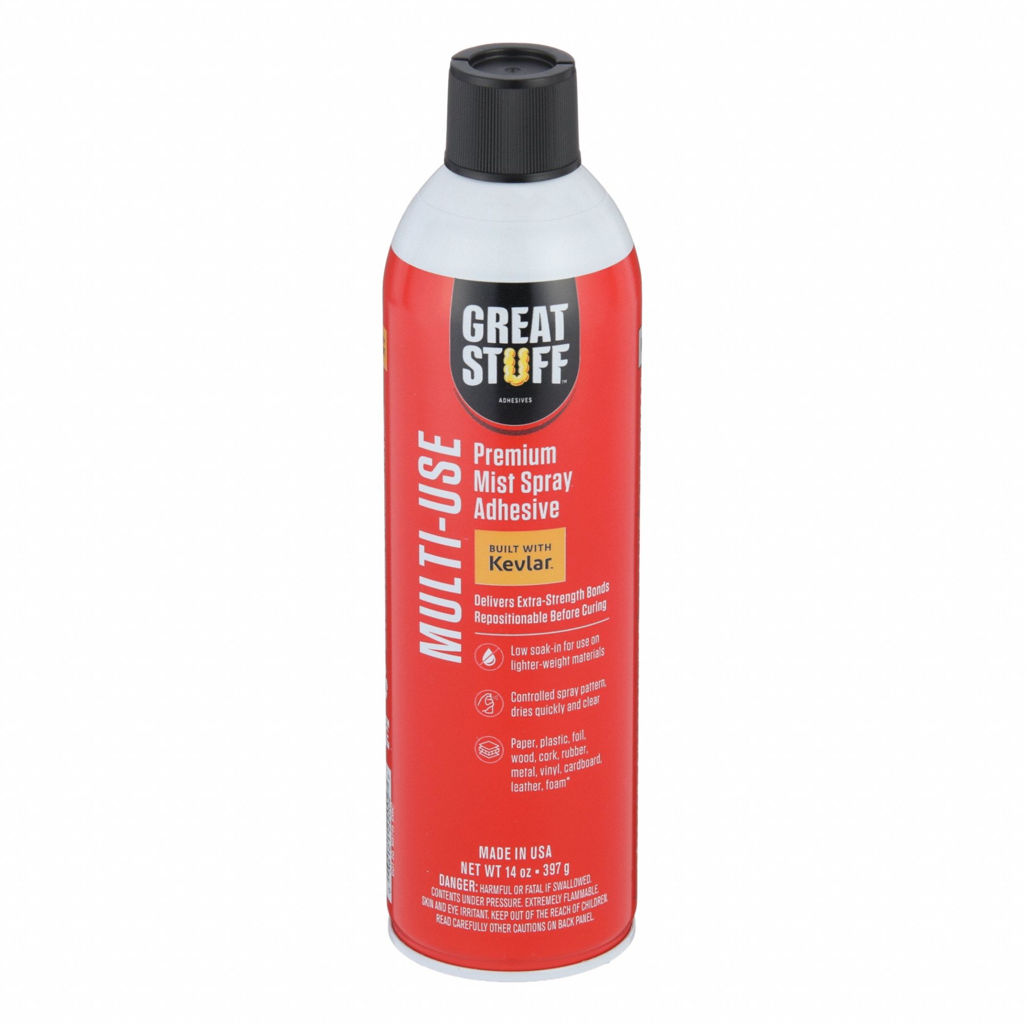 GREAT STUFF, Multi-Use, 14 fl oz, Mist Spray Adhesive - 812L64 ...