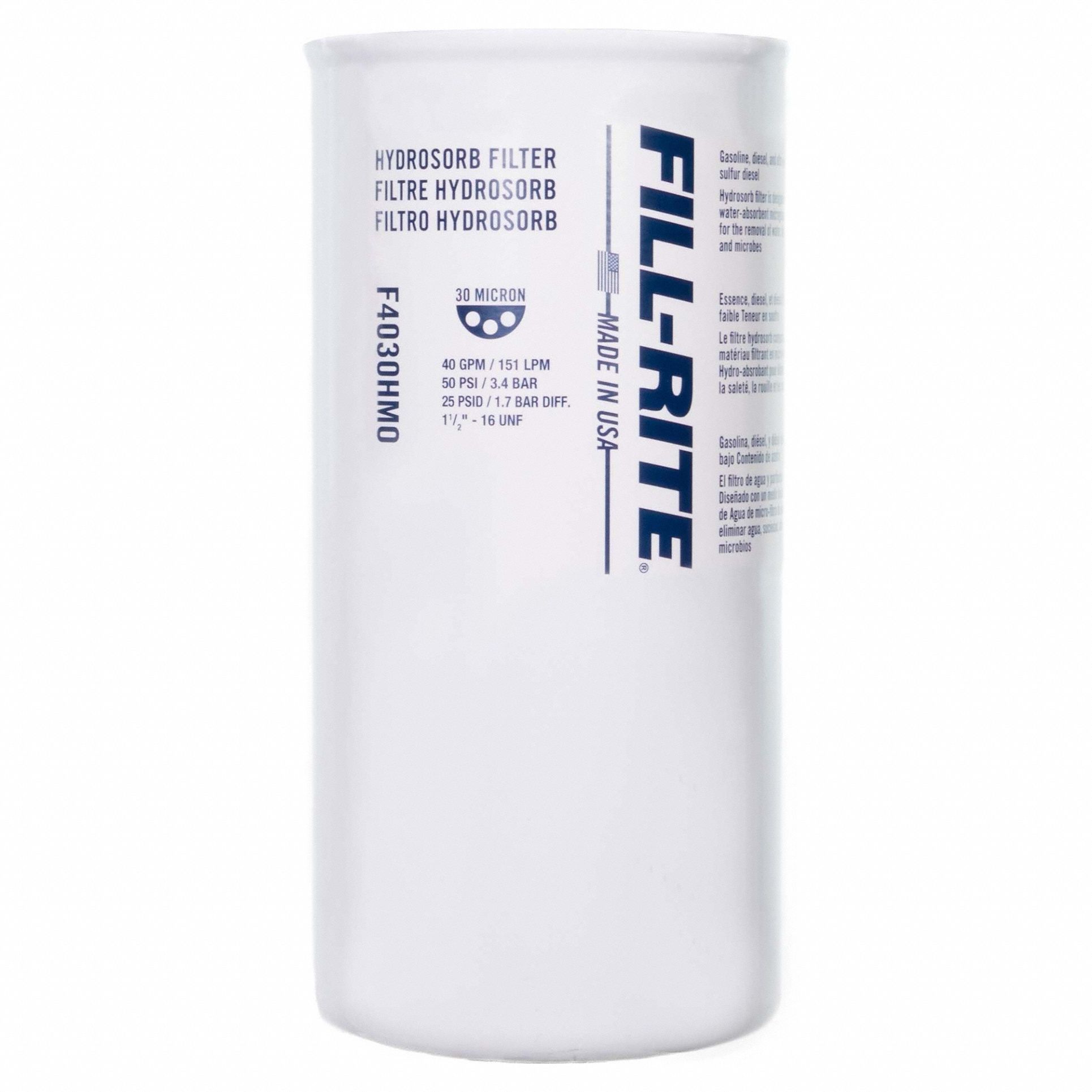 FILL-RITE, Filter, Water, Micron Water Detecting Filter - 812N35 ...