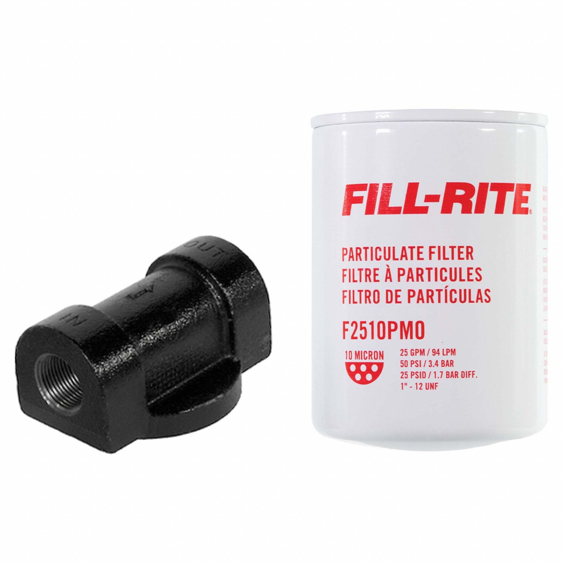 FILL-RITE, Filter Kit, Particulate/Water, Micron Particulate Filter and ...