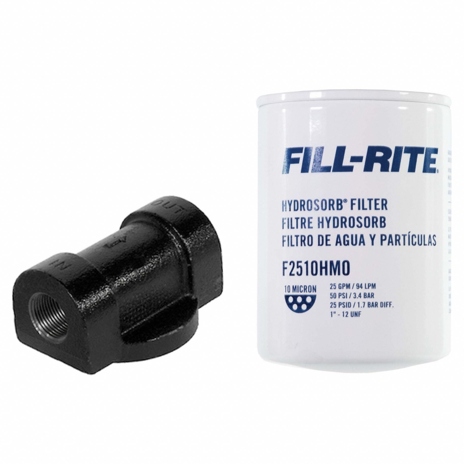 FILL-RITE, Filter Kit, Particulate/Water, Micron Water Detecting Filter ...