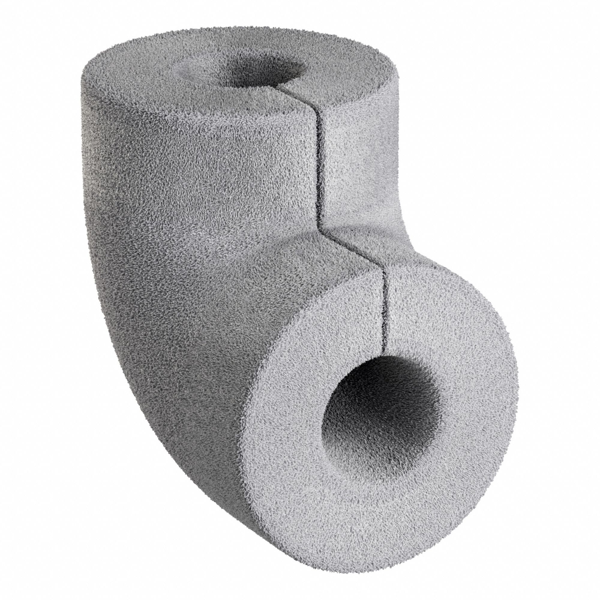 Melamine, Slit in Half, Pipe Fitting Insulation - 813NC9|INS04-79 ...