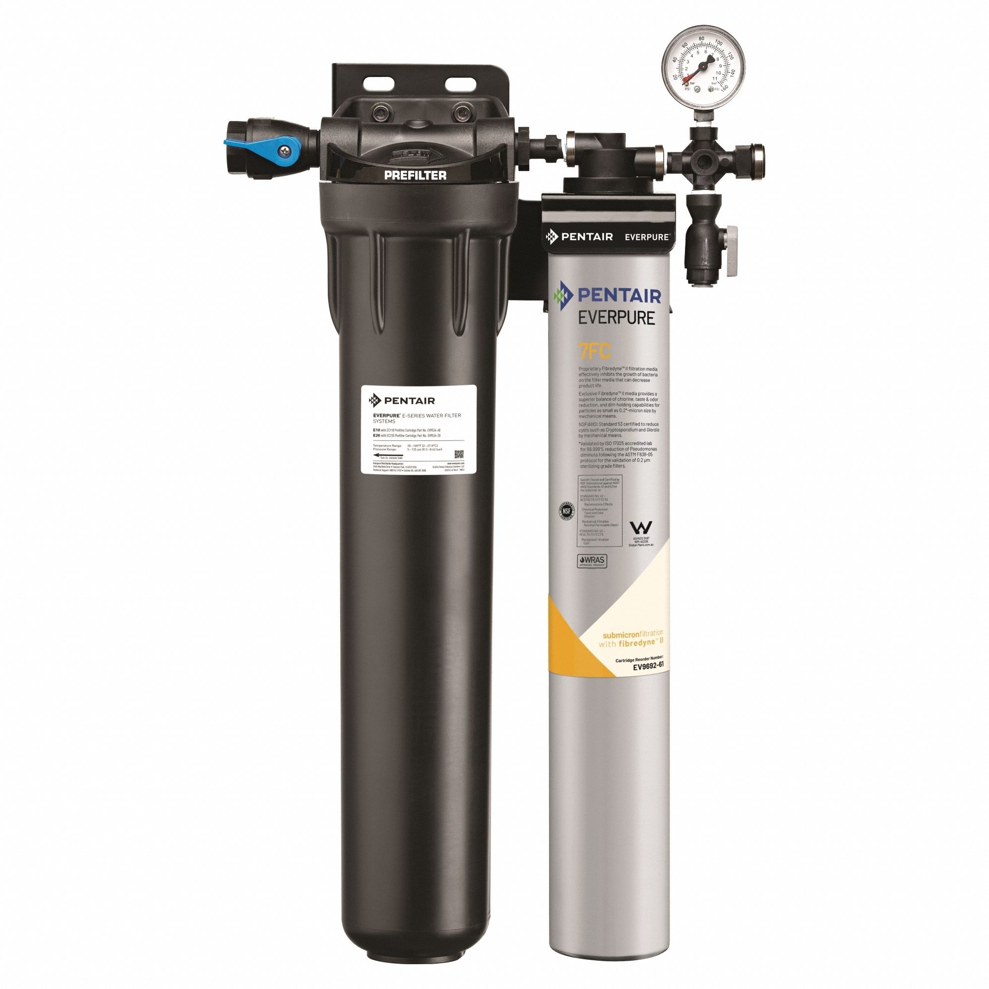 EVERPURE, 0.2 micron, 2.5 gpm, Water Filtration System - 814JK4 ...