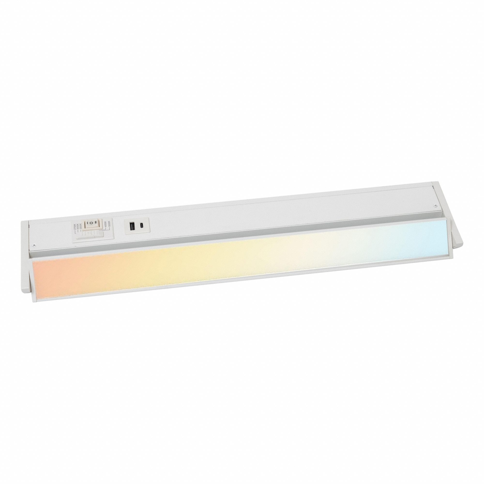 40 in Lg, 1,210 lm, LED Under Cabinet Fixture - 814MA2|UC40-5K-HL-USB ...