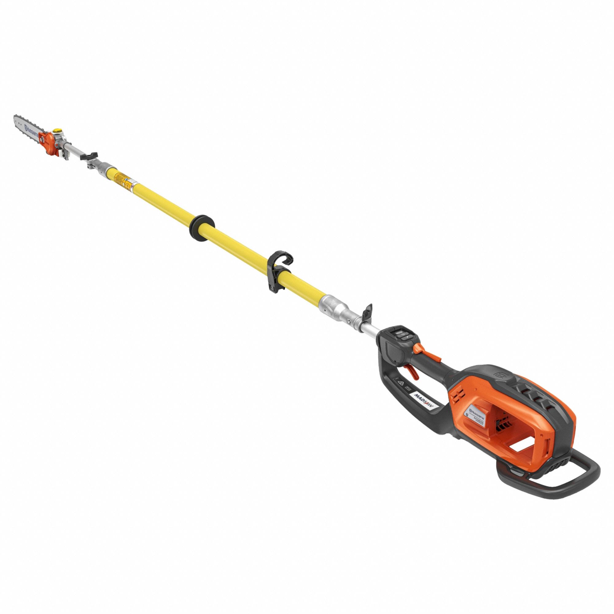 HUSQVARNA, 12 in Blade Lg, 8 5/16 ft to 12 1/2 ft Reach, Battery ...