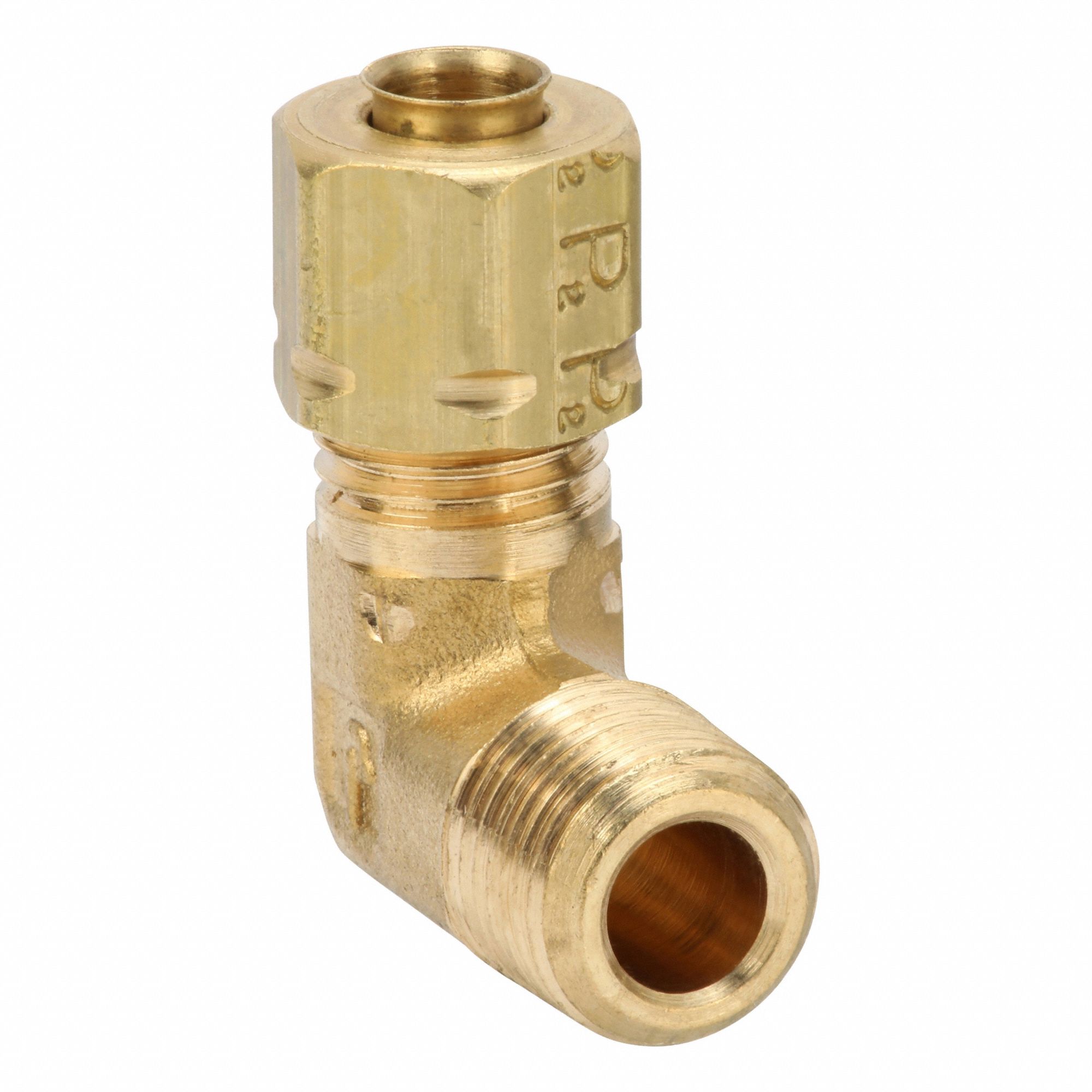 PARKER, 3/16 in OD x 1/8 in Pipe Fitting Size, Compression x MNPT ...