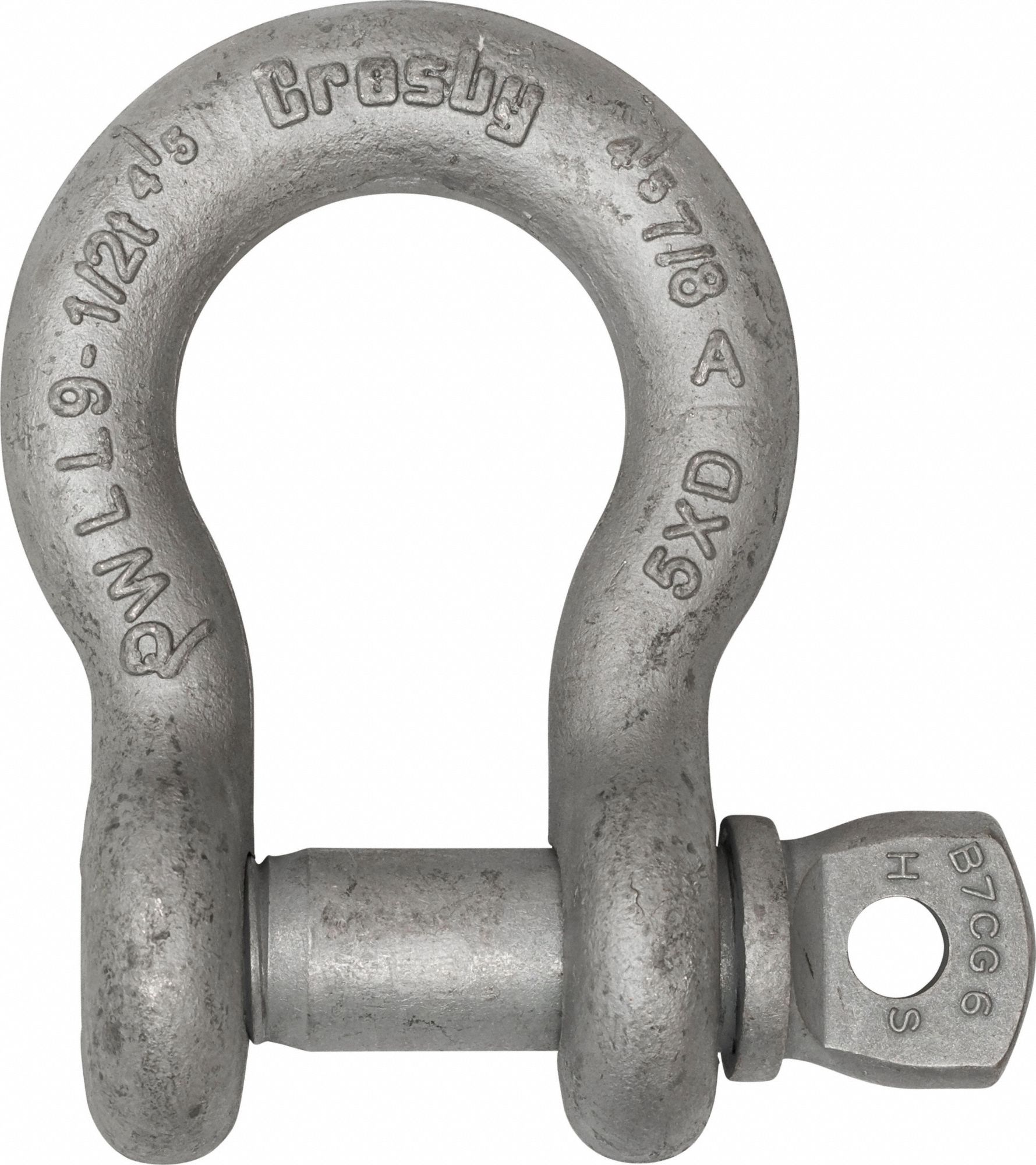 CROSBY, Anchor Shackle, 36,000 lb Working Load Limit, Anchor Shackle ...