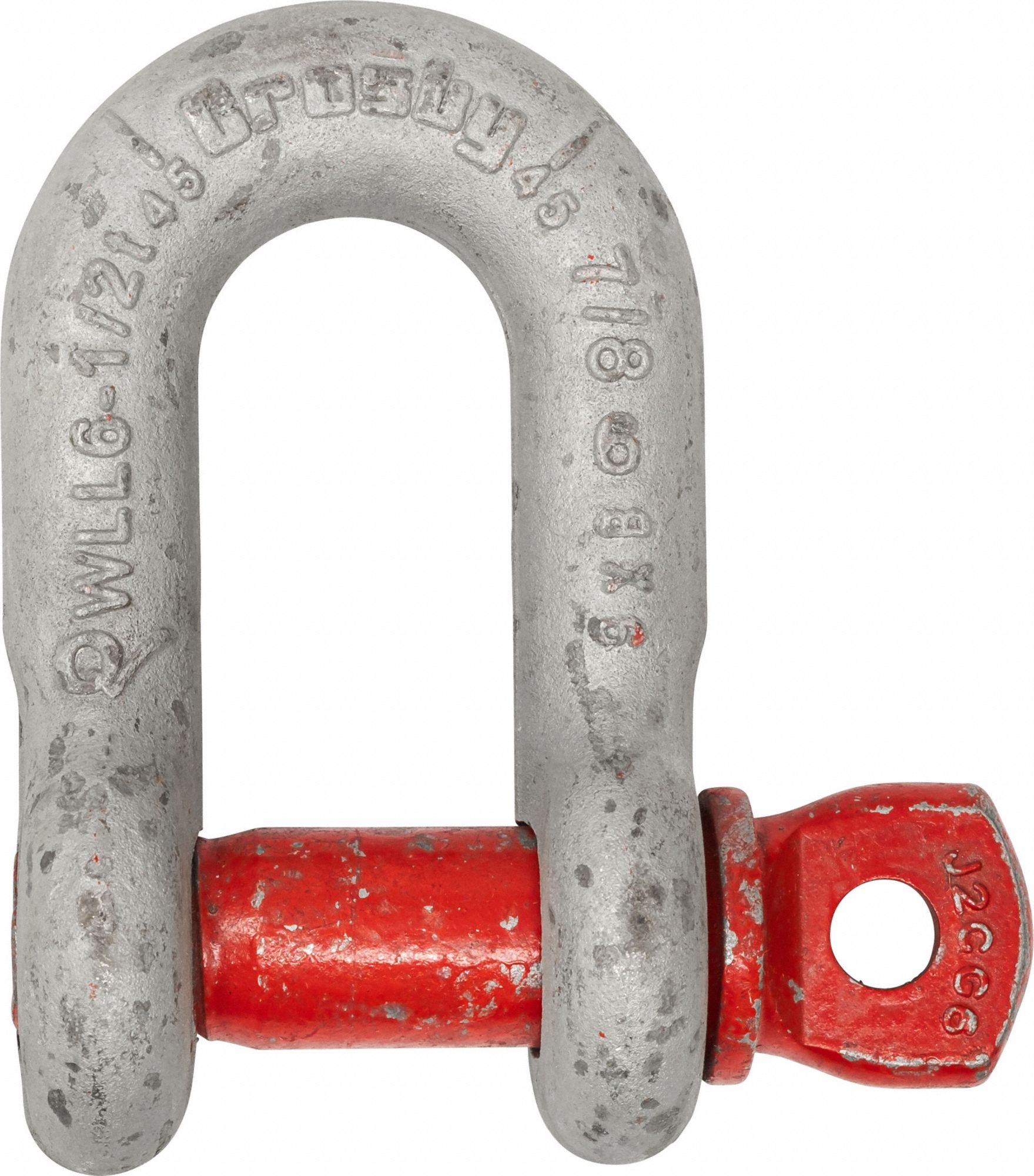 CROSBY, Chain Shackle, 3,000 lb Working Load Limit, D-Shackle - 815A01 ...