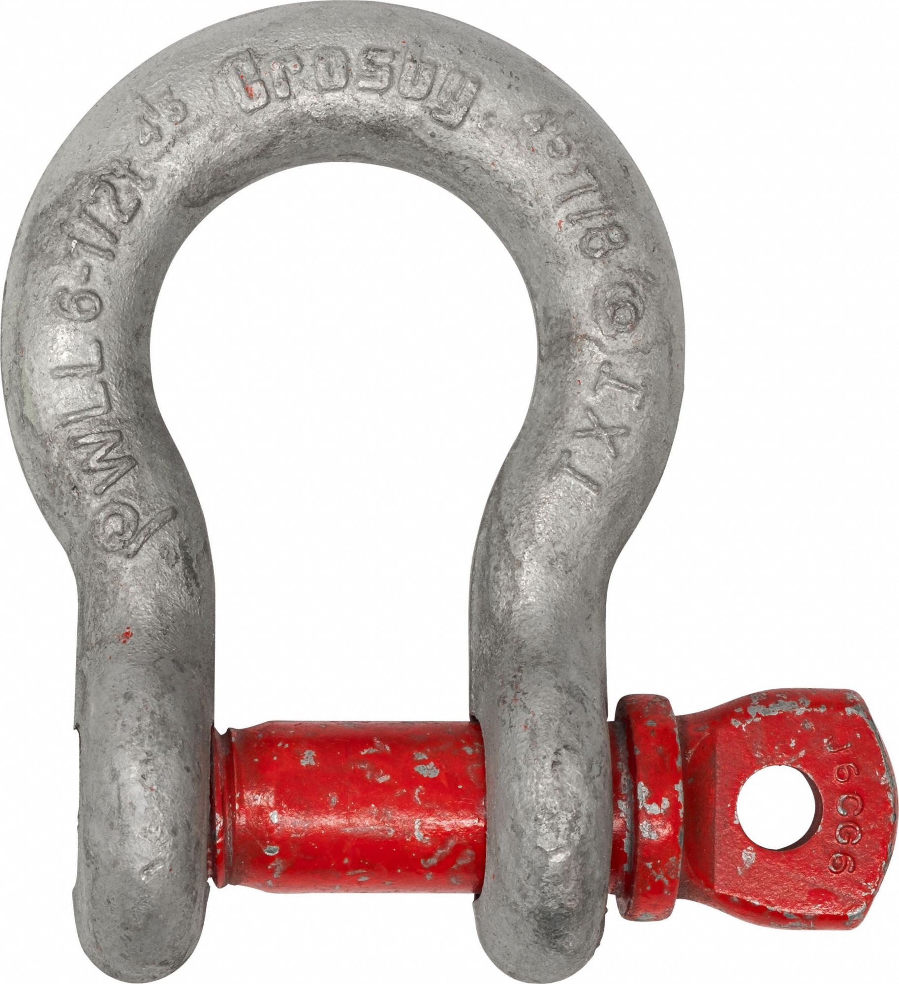 CROSBY, Chain Shackle, 70,000 lb Working Load Limit, D-Shackle - 815A04 ...