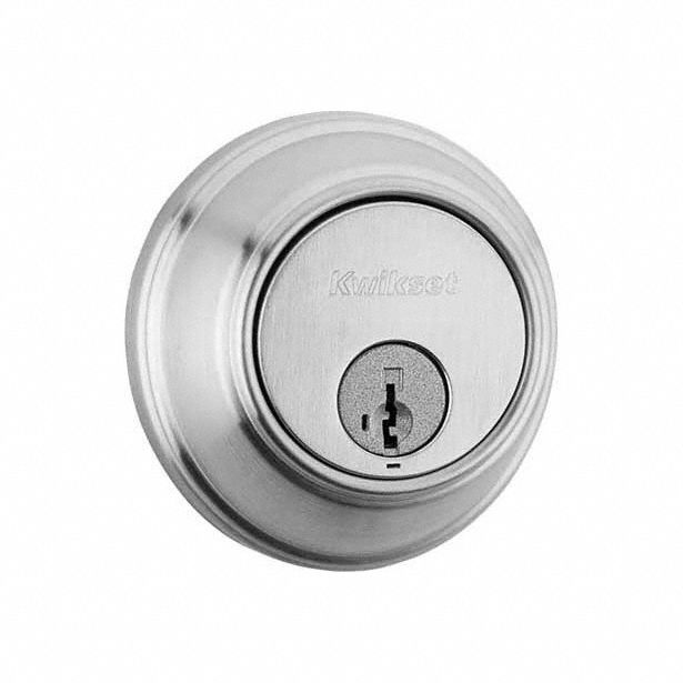 KWIKSET, Cylindrical, 1 3/4 in Door Thick - Max, Key Control Deadbolt ...