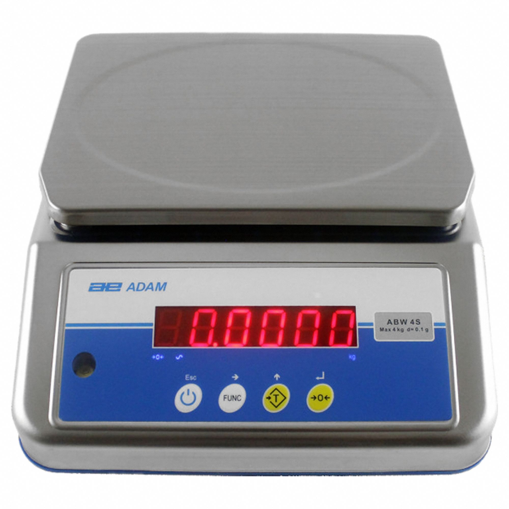 ADAM EQUIPMENT, 4 kg_9 lb Capacity, 0.1 g_0.0002 lb Scale Graduations ...